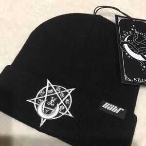 Killstar | Accessories | Killstar Pentagram Beanie Black Knit Occult ...